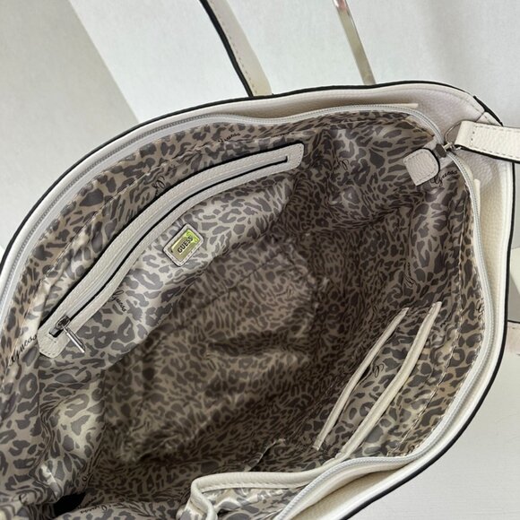 Guess | Bags | Nwt Guess Large Shopper Tote Bag White B27 | Poshmark